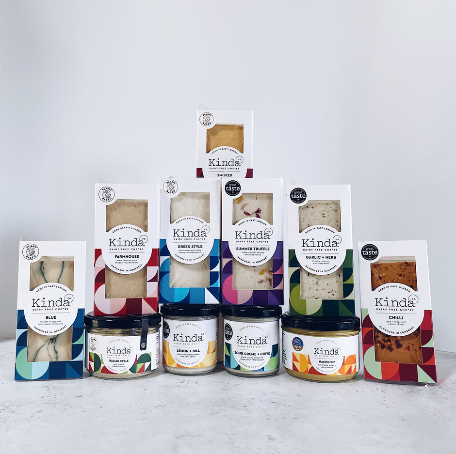 Kinda Co. Vegan cheese website - buy cheese online